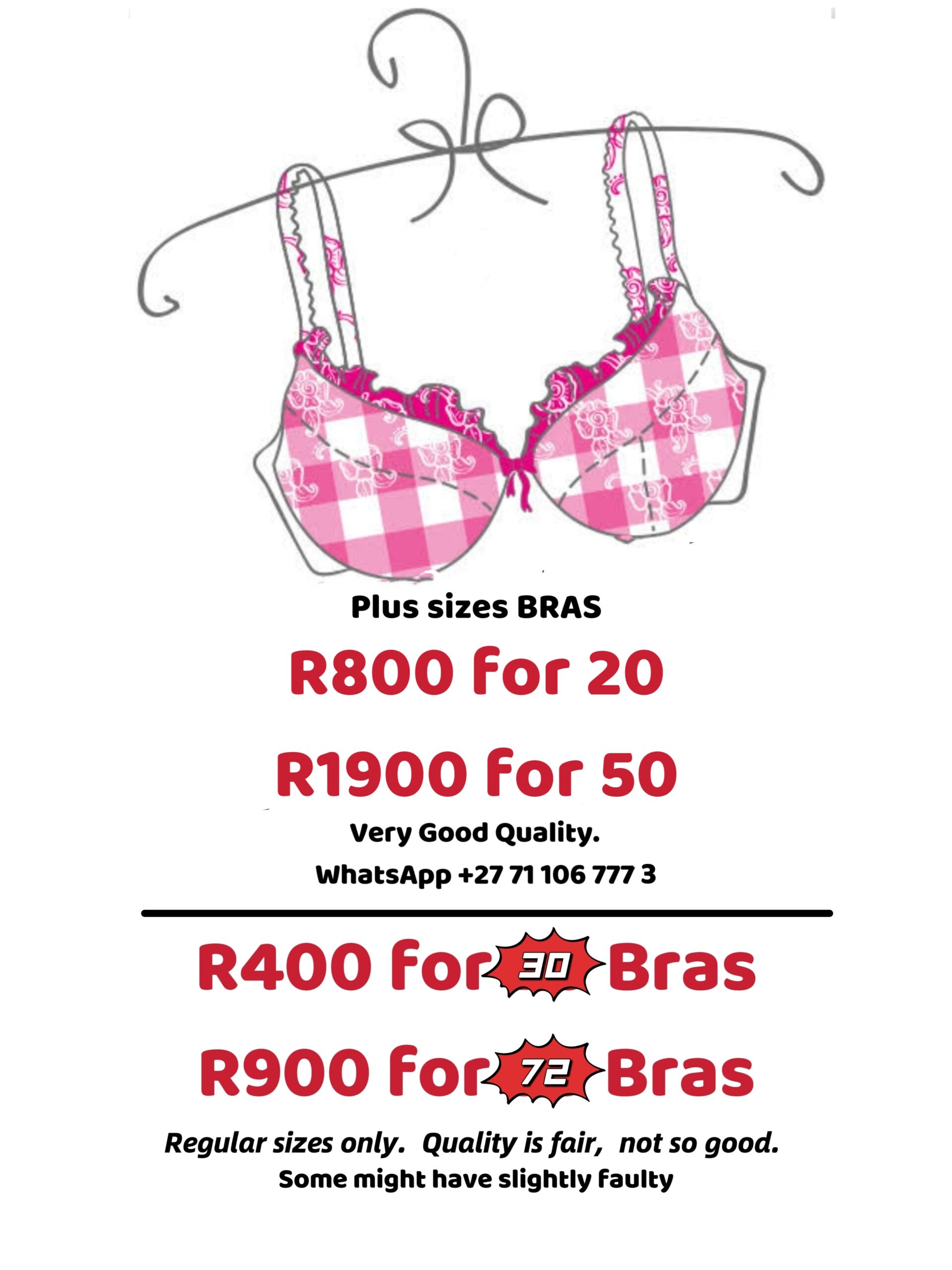 Small Sizes Bras Bales - Katherine Wholesale SA