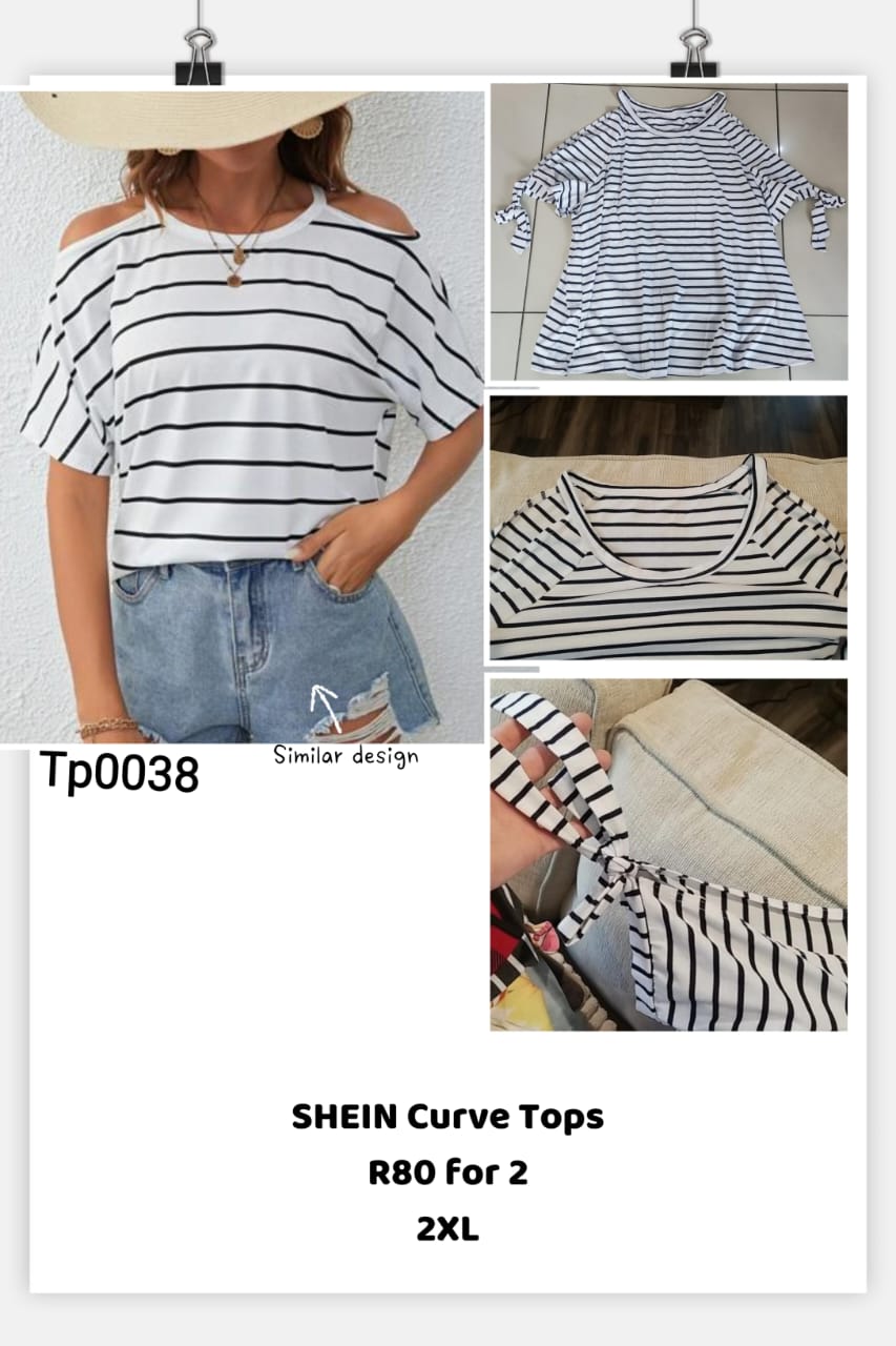 Women's Stipped Tee - Katherine Wholesale SA