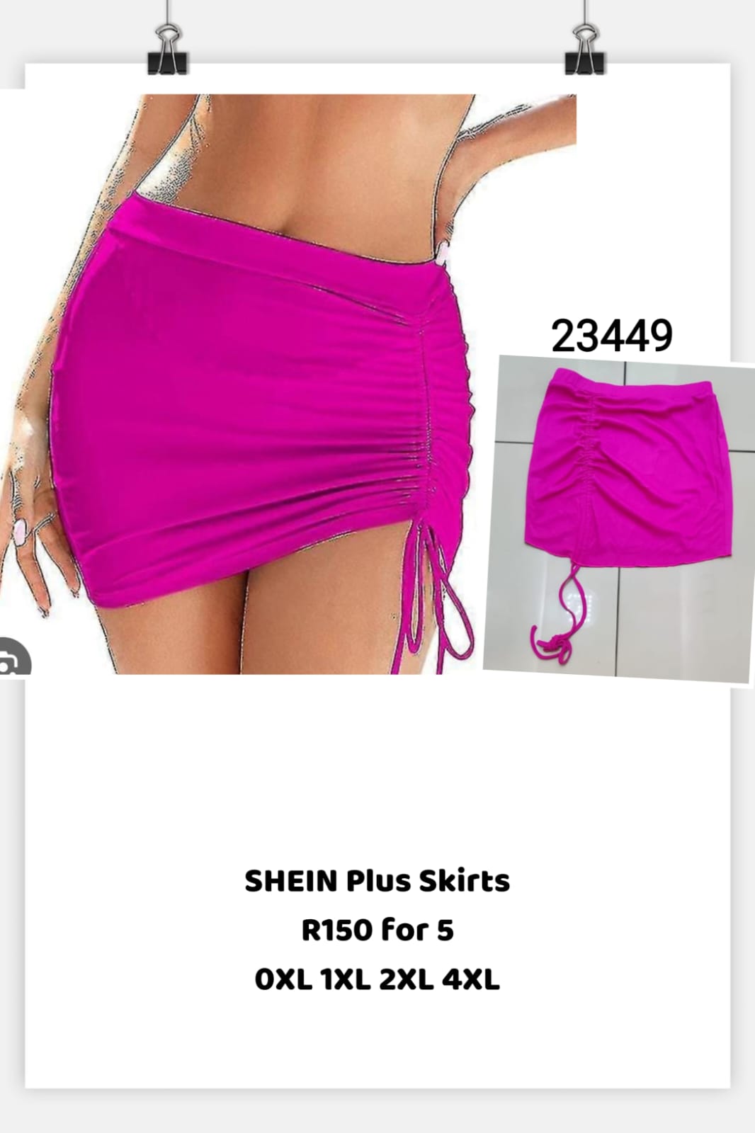 Women's Ruched String Mini Skirt - Katherine Wholesale SA