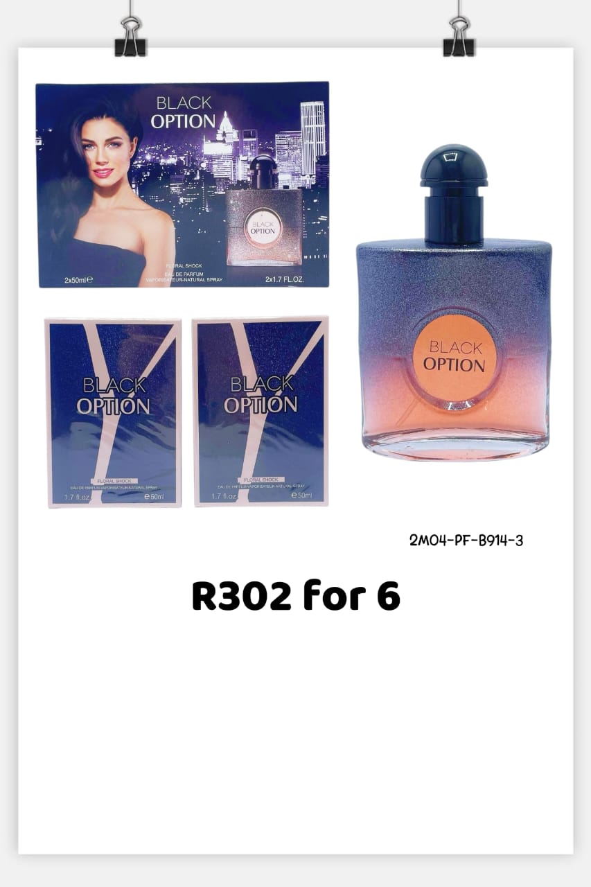Black Option Perfume - Katherine Wholesale SA