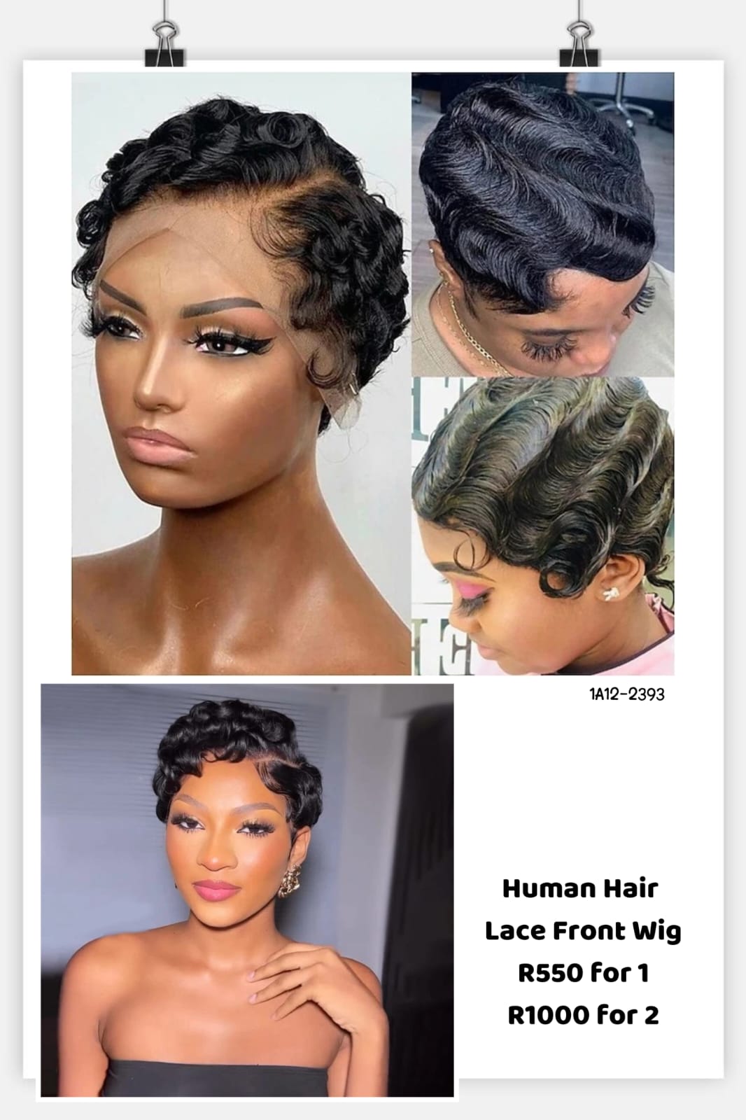 Human Hair Lace Frontal Curly Pixie - Katherine Wholesale SA
