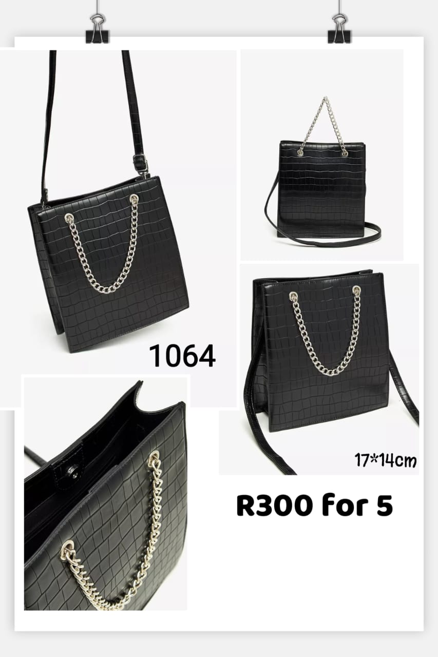 Women's Black Textured Sling Bag - Katherine Wholesale SA