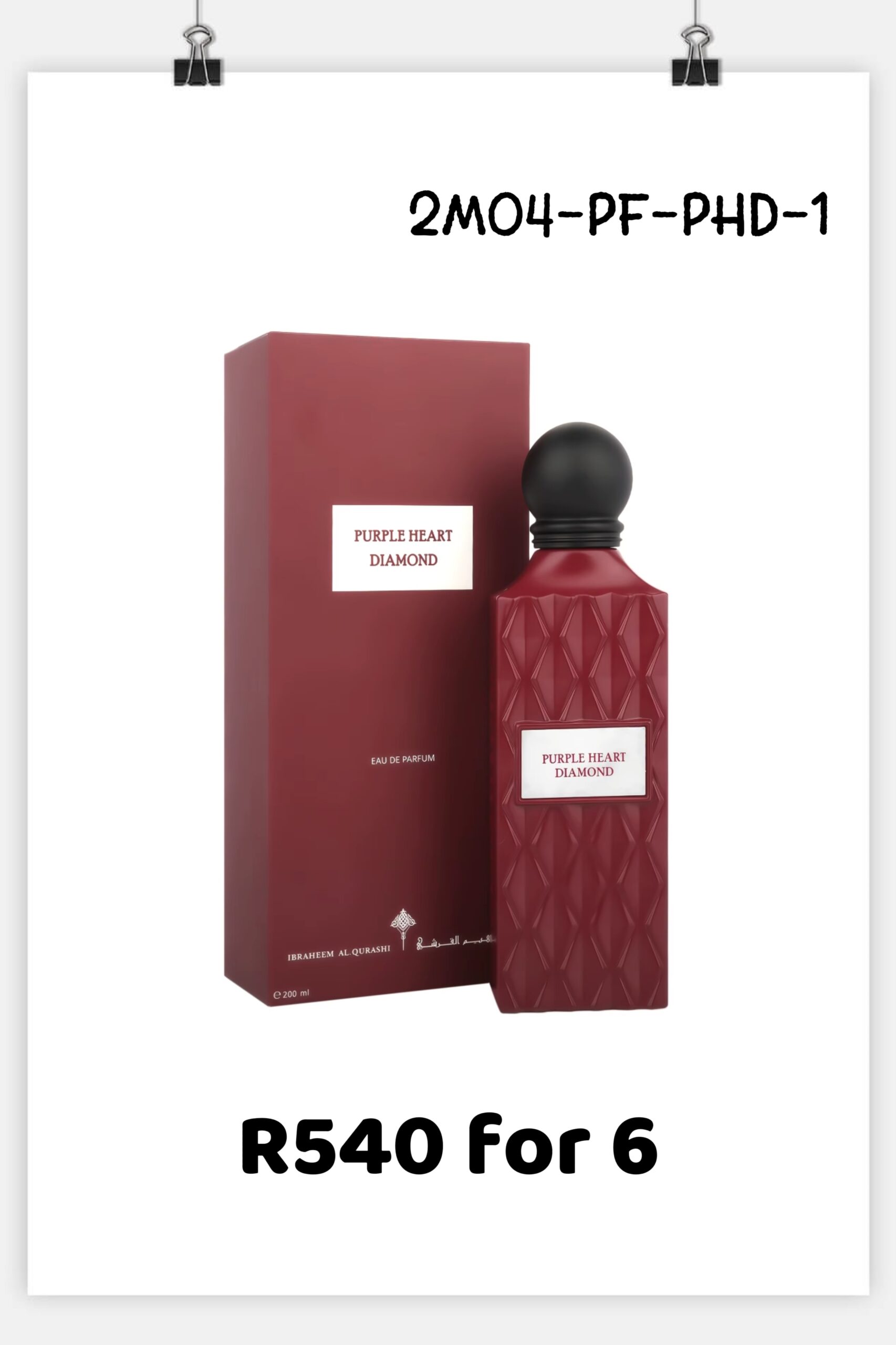 Purple Heart Diamond Perfume - Katherine Wholesale SA