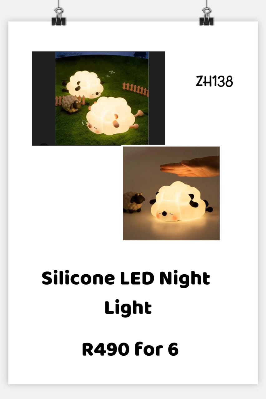 Silicone LED Night Light - Katherine Wholesale SA