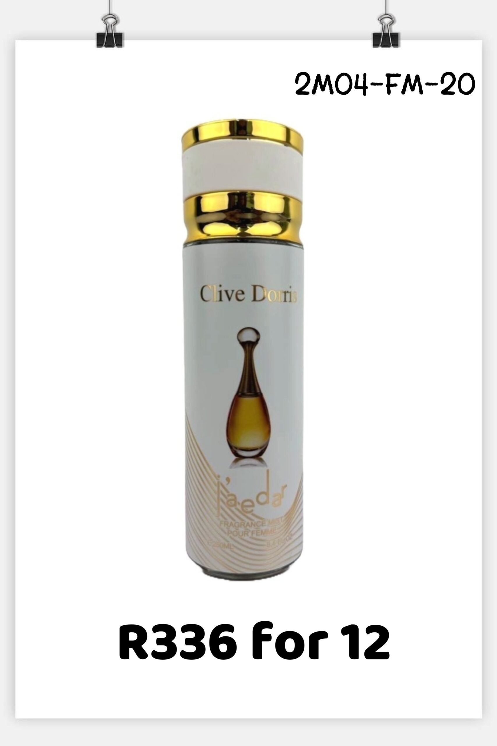 Clive Dorris Jaedar Fragrance Mist - Katherine Wholesale SA